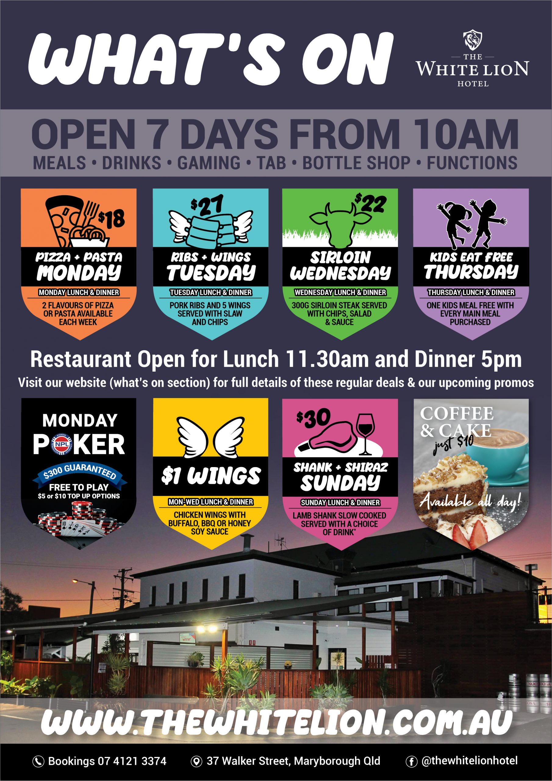 WHAT'S ON • THE WHITE LION HOTEL